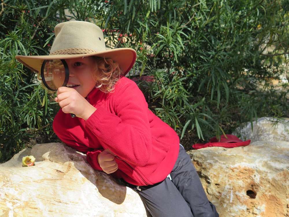 Playground palaeontologists with UC Professor - University of Canberra