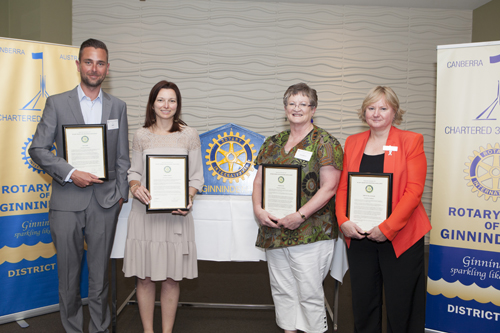 UC staff honoured by Rotary - University of Canberra