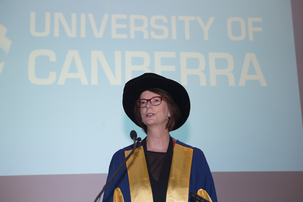 Former PM Julia Gillard receives UC honorary doctorate - University of ...