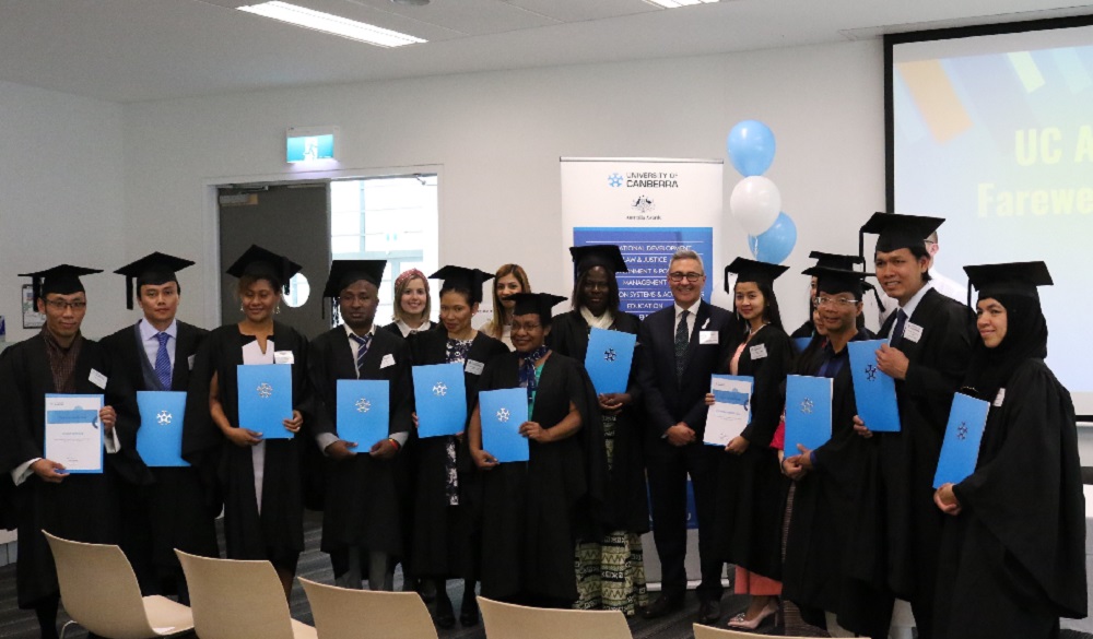 Australia Awards students farewell UC - University of Canberra